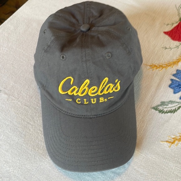 Cabela's | Accessories | Cabelas Club Gray Adjustable Cap With Yellow ...